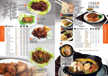Food Menu – Sabah Design – GXK